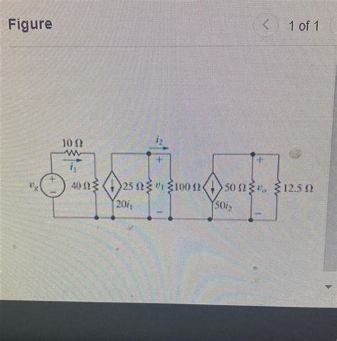Solved Consider The Cicuet In Figure 1 Find V1 And V6 In