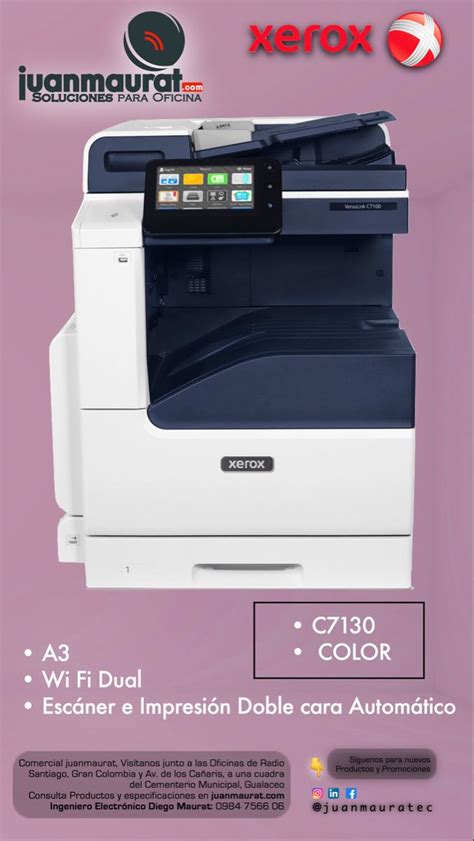 Impresora Multifuncional Xerox C7130 Color A3 Impresora Equipo De Oficina Ingeniero Electronico