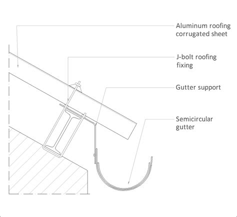 Gutter Support Dwg Cad Detail Free Download
