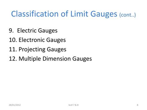 Classification Of Gauges At Callum Winter Irving Blog