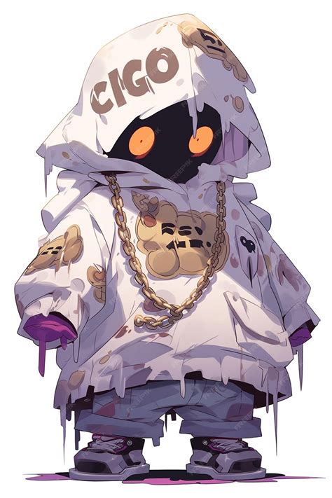 Premium Photo Graffiti Ghost Urban Character