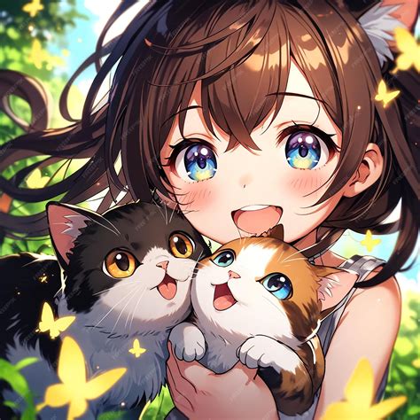 Super Deformed Chibi Characterchibi Style A Cute Anime Premium Ai