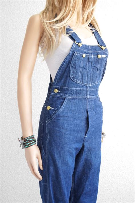 Denim Overalls Women Overalls Lee Overall Womens Overalls Etsy