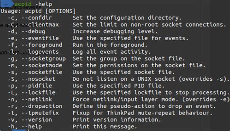acpid command in linux with examples geeksforgeeks