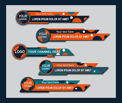 Premium Vector Style Lower Third Template