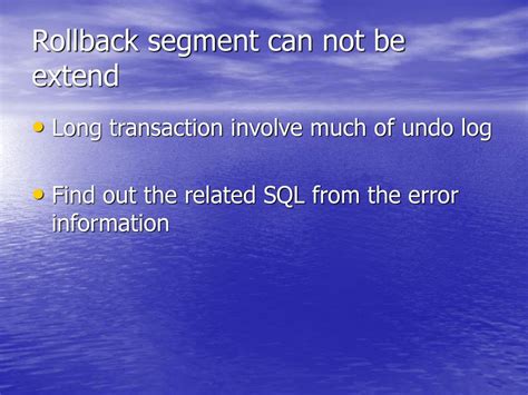 db issue trouble shooting guideline ppt download