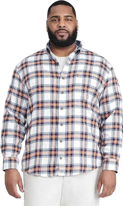 Izod Mens Big And Tall Big Advantage Performance Flannel Long Sleeve