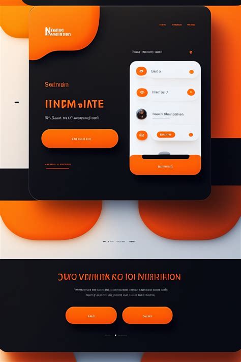 Orange And White Background Design