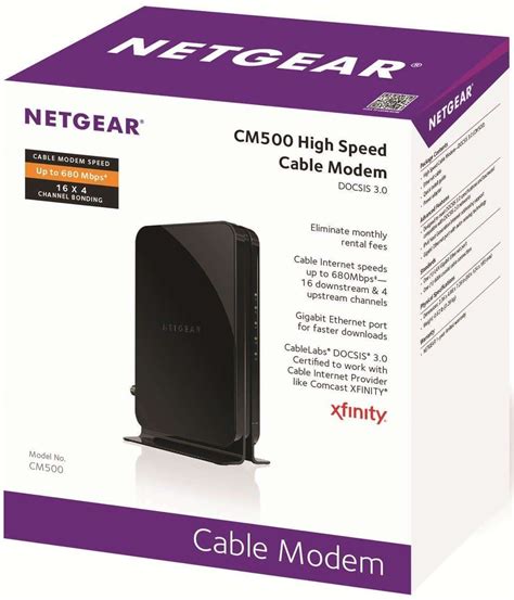 NETGEAR CM Cable Modem ApprovedModemList Com