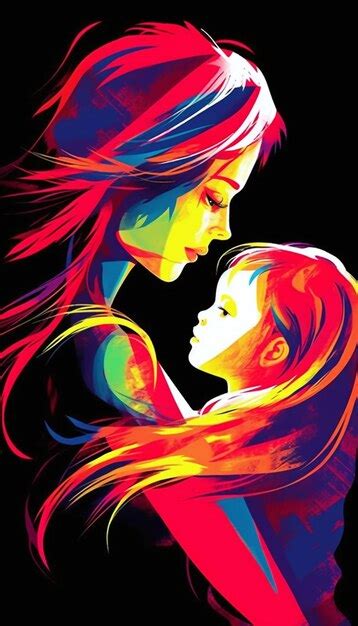 Premium Ai Image Mother And Chield