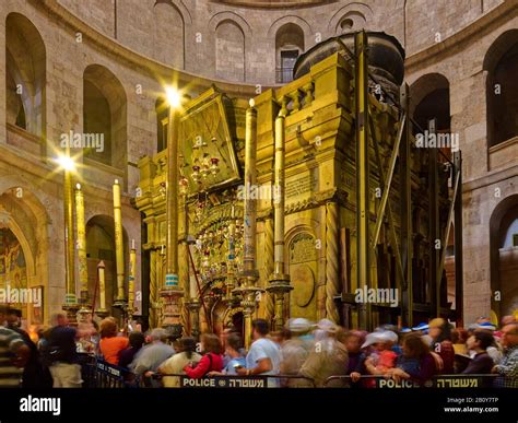 Tomb Of Christ In The Church Of The Holy Sepulcher In Jerusalem Israel