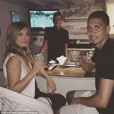 Chris Smalling And Girlfriend Sam Cooke Swim With Turtles As The Manchester United Defender