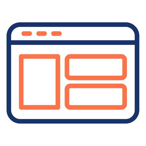 Icône De Développement Du Frontend Vecteur Premium