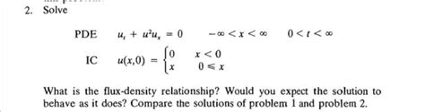 Solved 2 Solve Pde