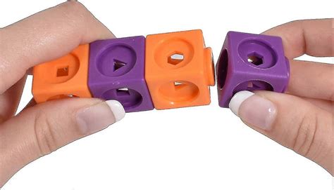 Set Of 100 Math Cubes Early Math Linking Cubes For Preschool And