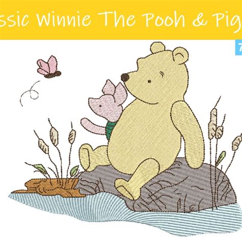 Piglet Embroidery Etsy
