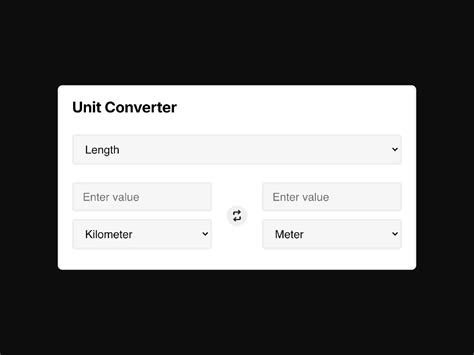 Unit Converter Premium Typography Component By Acu From Akila Studio