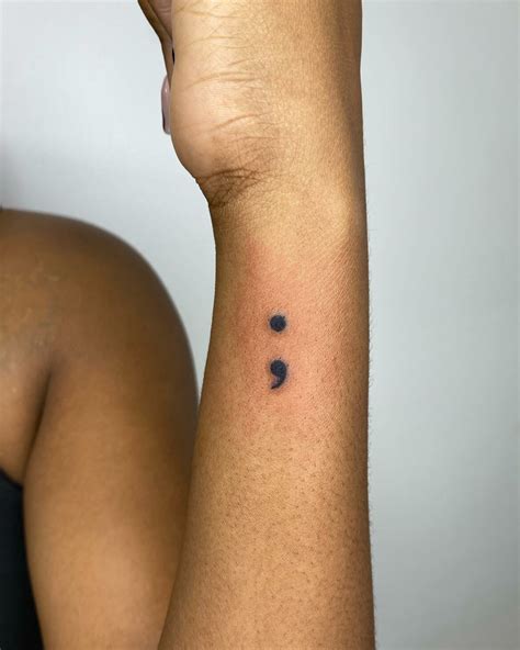 Semicolon Tattoo Meaning And Ideas Ybsqim