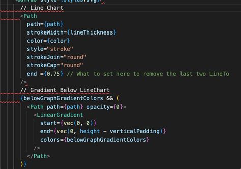 How To Set The End Or Start Variable For Path · Shopify React