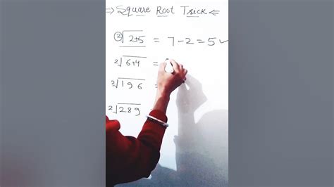 Square Root Trick Viraltrendingmathtrickssscshortssquareroot