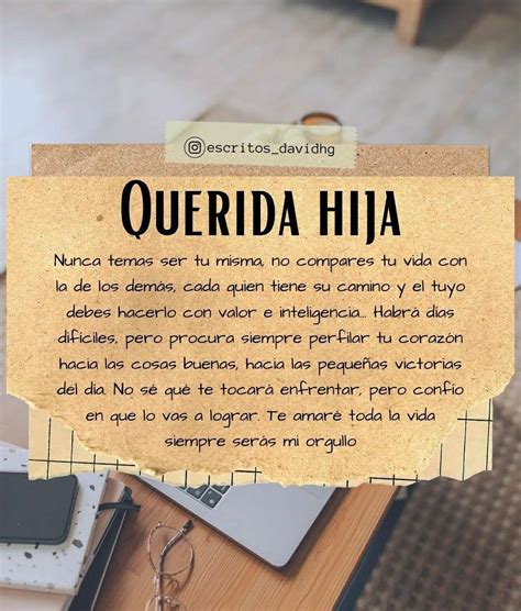Carta Para Una Hija Adolescente