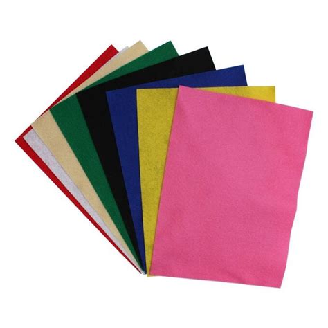 Assorted Polyester Felt Sheets 23cm X 30cm 15 Pack Hobbycraft