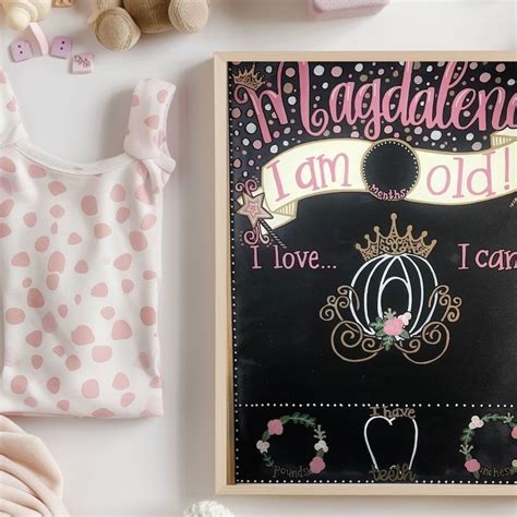 Princess Chalkboard Etsy