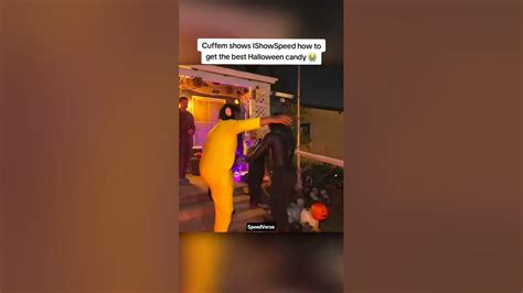 Cuffem Shows Ishowspeed How To Get The Best Halloween Candy😭