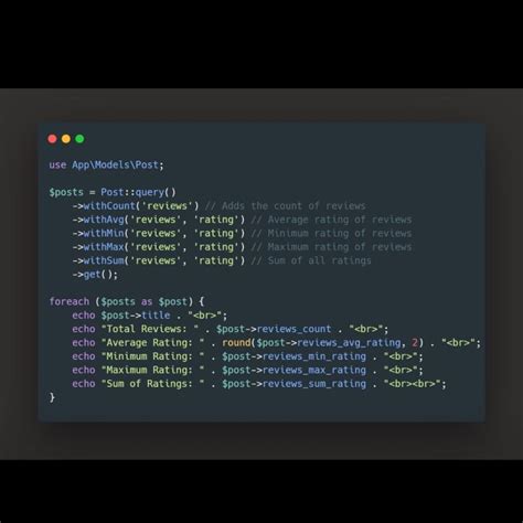 Laravel Tip For Loading Aggregates Haider Ali Posted On The Topic Linkedin