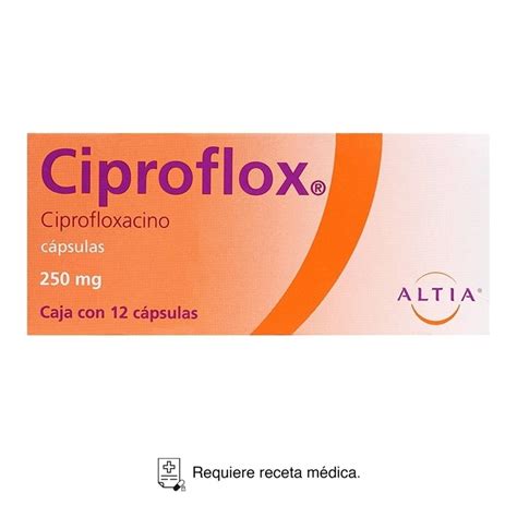 Ciproflox Ciprofloxacino 250 Mg 12 Cápsulas Walmart En Línea