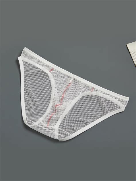 2 Pack Mens See Through Mesh Bikini Mr Saker