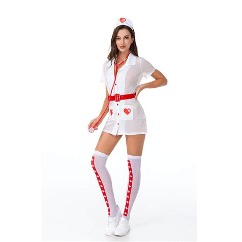 Sexy Nurse Costume For Women Plus Size Halloween Nurse Outfit Ideal