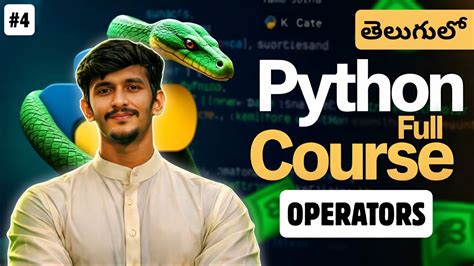 Python Full Course In Telugu Operators In Python Python Video 4