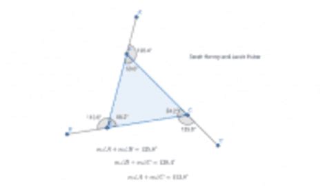 Exterior Angle Theorum Geogebra