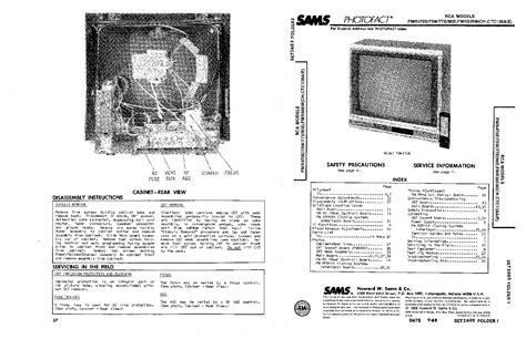 Rca E13320 Chassis Tx808s Service Manual Download Schematics Eeprom