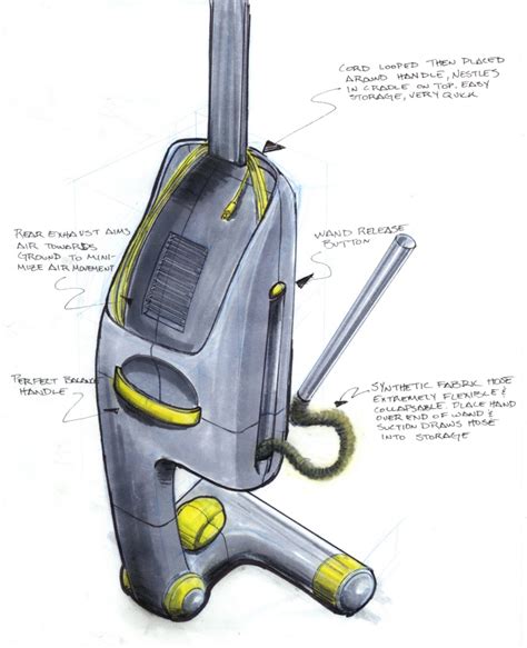 Innovative Vacuum Concept Sketches By Chad Griffith At