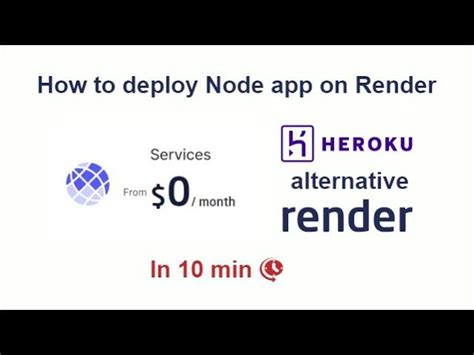 How To Deploy Nodejs To Render Heroku Alternative Md Sofiuzzaman