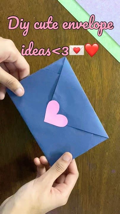 Diy Cute Envelope Ideas💌 ️ Missflower Shorts Cute Diy Craft Heart Loveletter Love