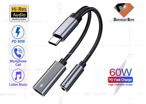 Type C To Mm Headphone And Charger Adapter In Usb C To Aux Audio Jack Hi Res Dac Price