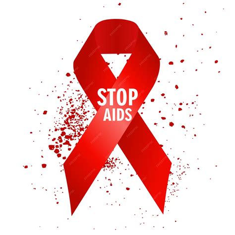 Premium Vector Stop Aids Vector Illustration Of Hiv Aids Awareness