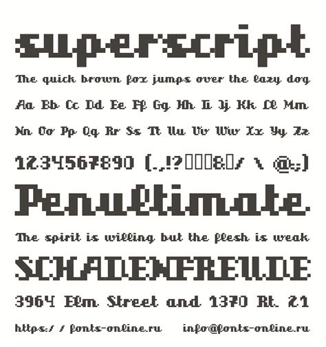 Superscript Font Superscript Font