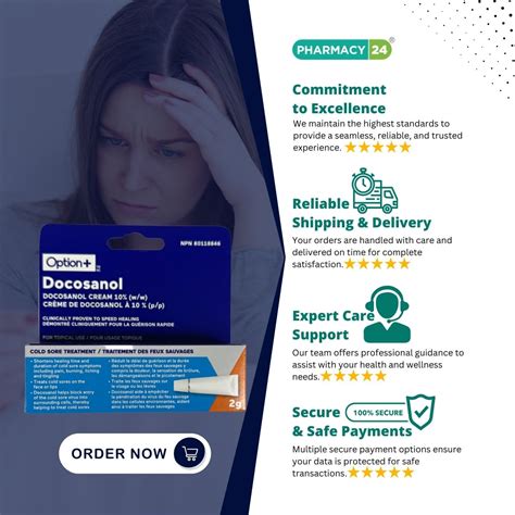 Buy Option Cold Sore Cream Docosanol 10 Pharmacist Recommended