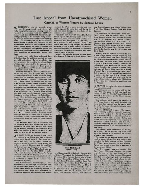 Historical Research — Standing Together Photographs Of Inez Milholland