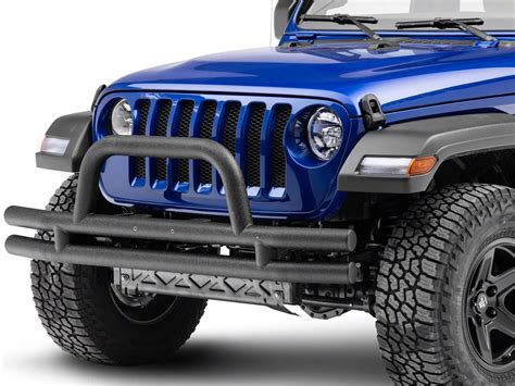 Redrock Jeep Wrangler Tubular Front Bumper Textured Black J130038 Jl