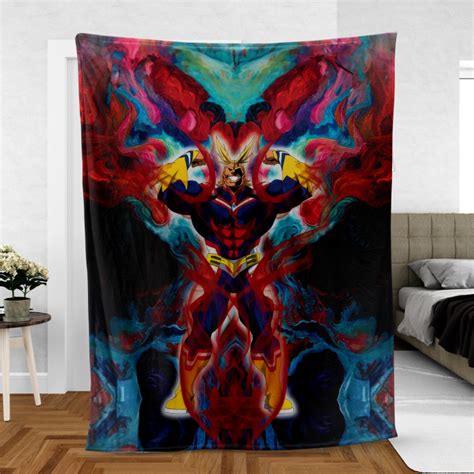 Atmospheric Blast All Might My Hero Academia Blanket Animebape