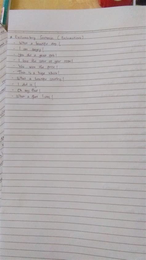 Example Declarative Sentencestatements Interrogative Sentencequestion Imperative