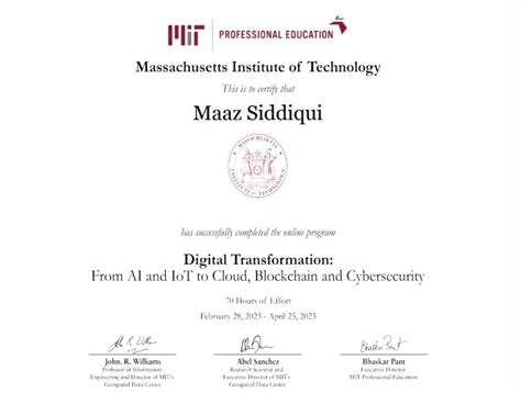 Maaz Siddiqui On Linkedin Professionaleducation Digitaltransformation Technology