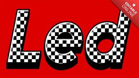 Led Text Effect Generator