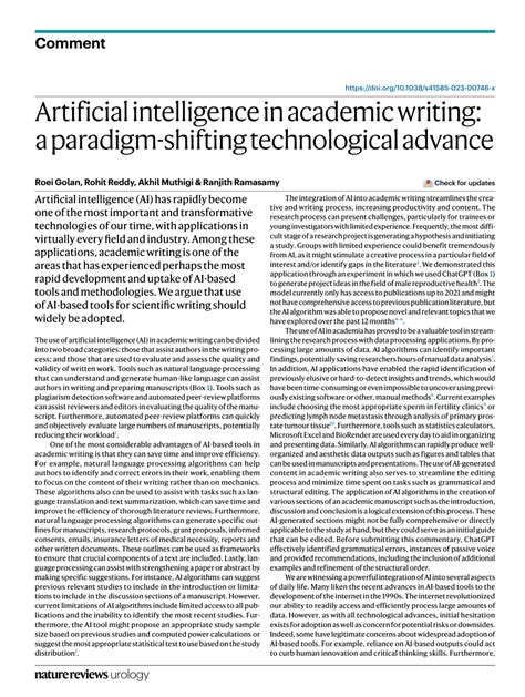 Pdf Artificial Intelligence In Academic Writing A Paradigm Shifting