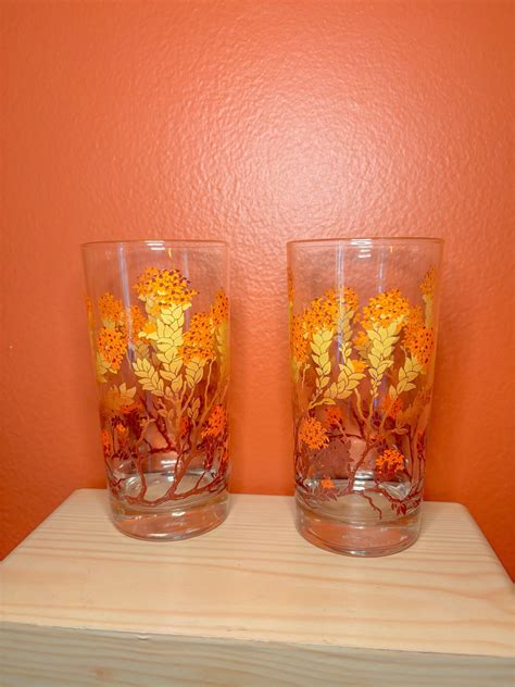 Vintage Libbey Glasses Set Of 2 Etsy